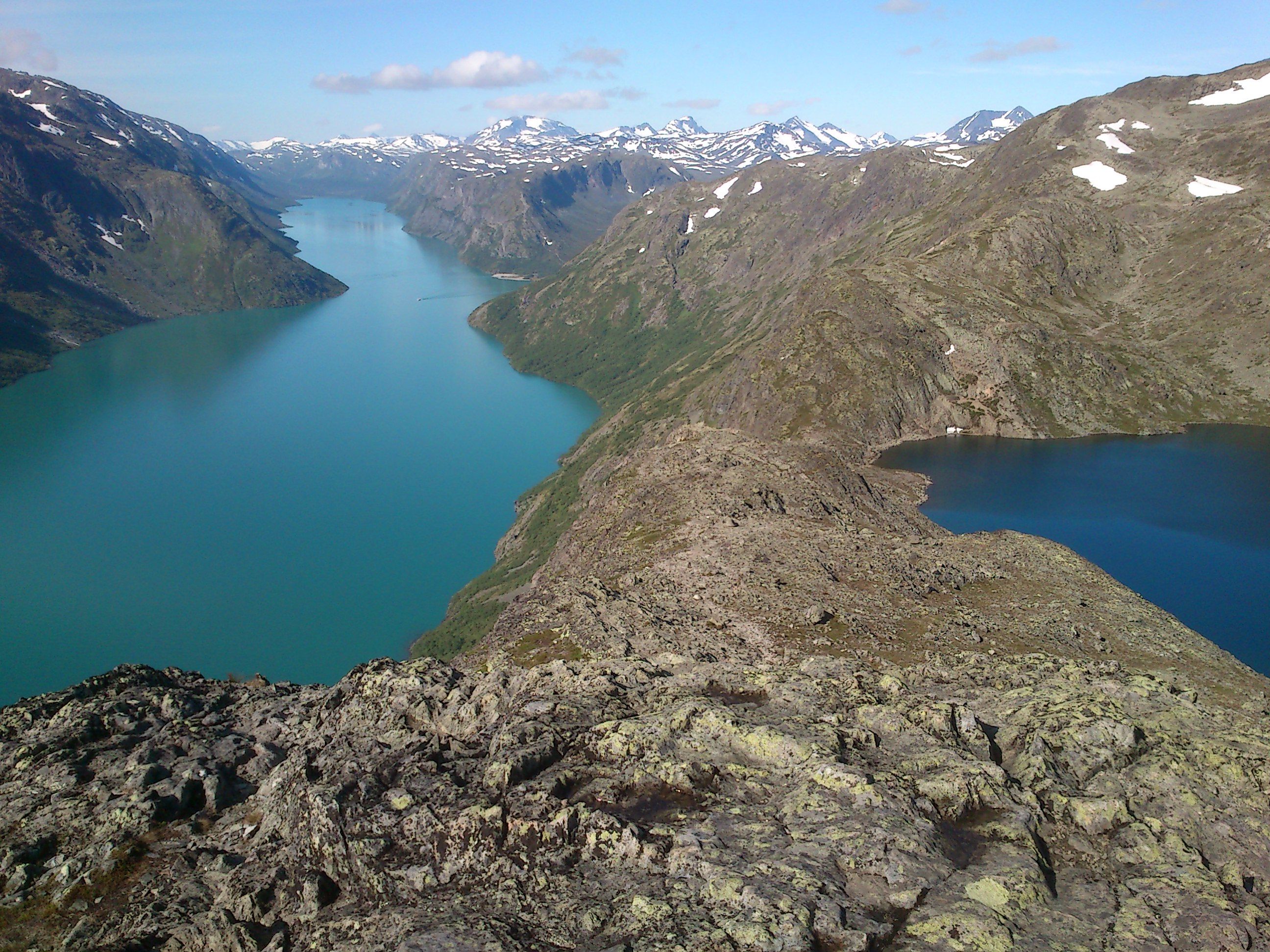 Besseggen, alternativ rute, via Bessvatn. - Bessheim